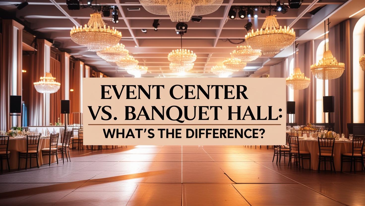 Event Center vs. Banquet Hall: What’s the Difference?
